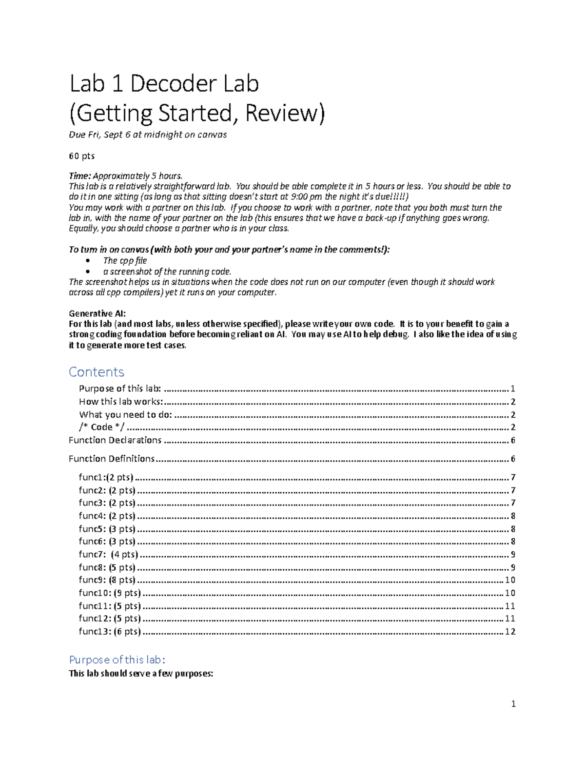 Lab1Decoder Lab - qdsd fsdfg sdfg s - Lab 1 Decoder Lab (Getting ...