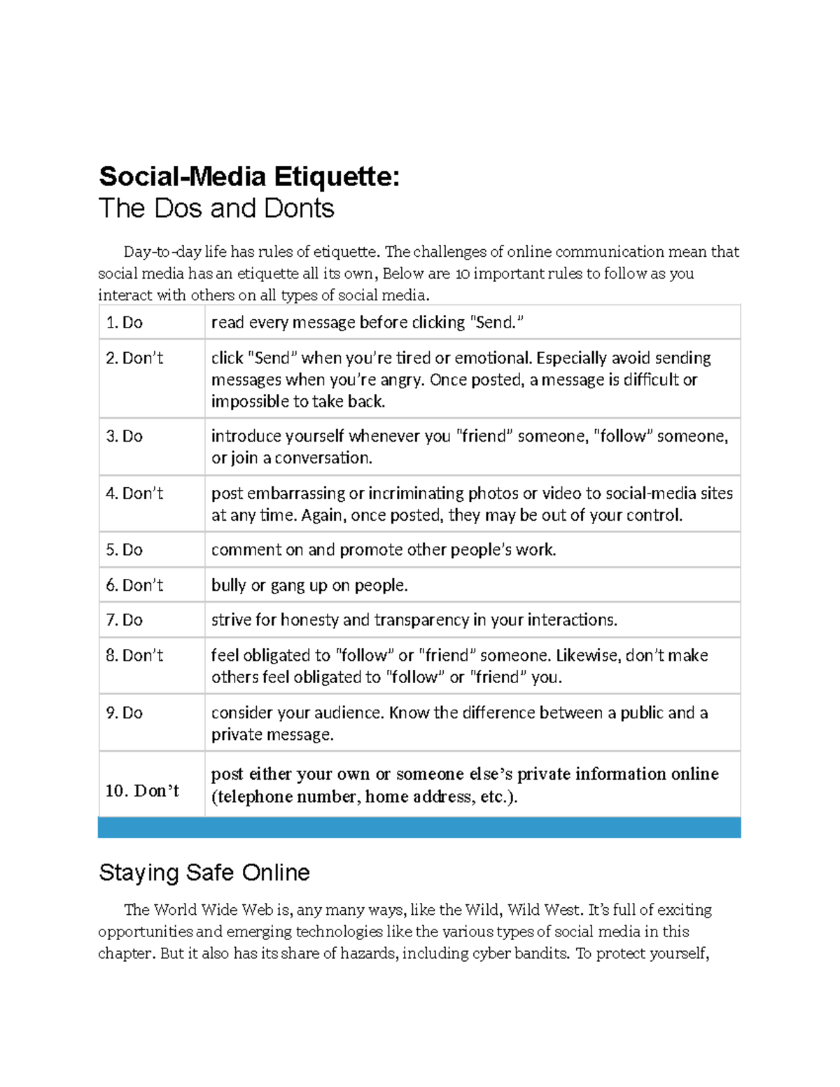 Etiquettes - social media - Jump to Navigation Social-Media Etiquette ...