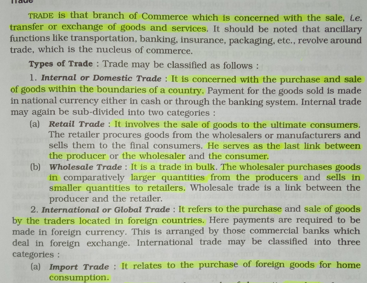 Elements of commerce(Trade) - Bachelor of Commerce - Studocu