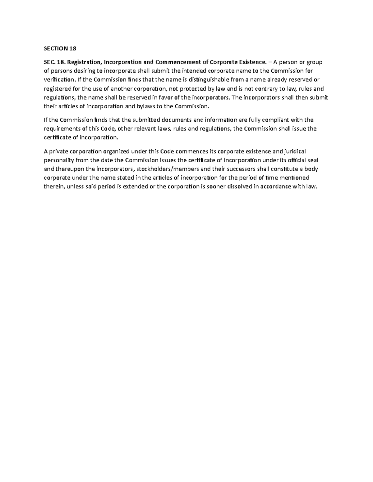 Section-18 - Description is the pattern of narrative development that ...