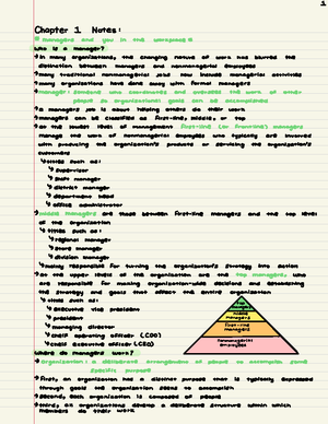 Introduction To Management Chapter 2 page 2 - ⑥ Chapter 2 Notes ...
