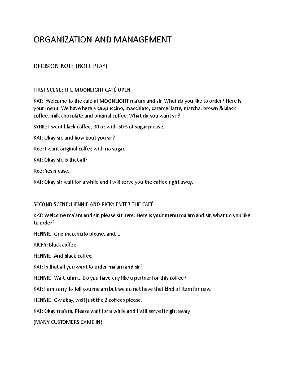 Organization-AND- Management - ORGANIZATION AND MANAGEMENT DECISION ...