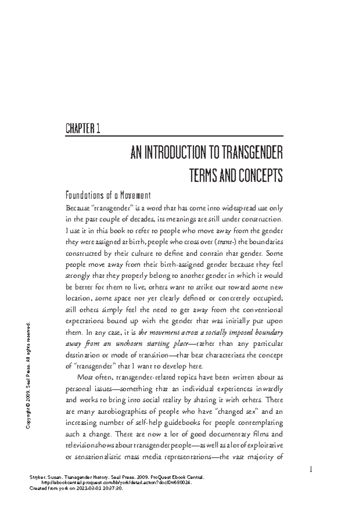 Transgender History - (Chapter 1. An Introduction to Transgender Terms ...