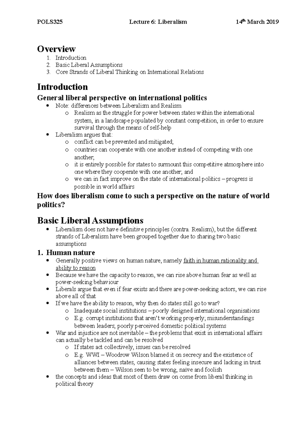 Lecture 6 - Philip Nel - Overview Introduction Basic Liberal ...