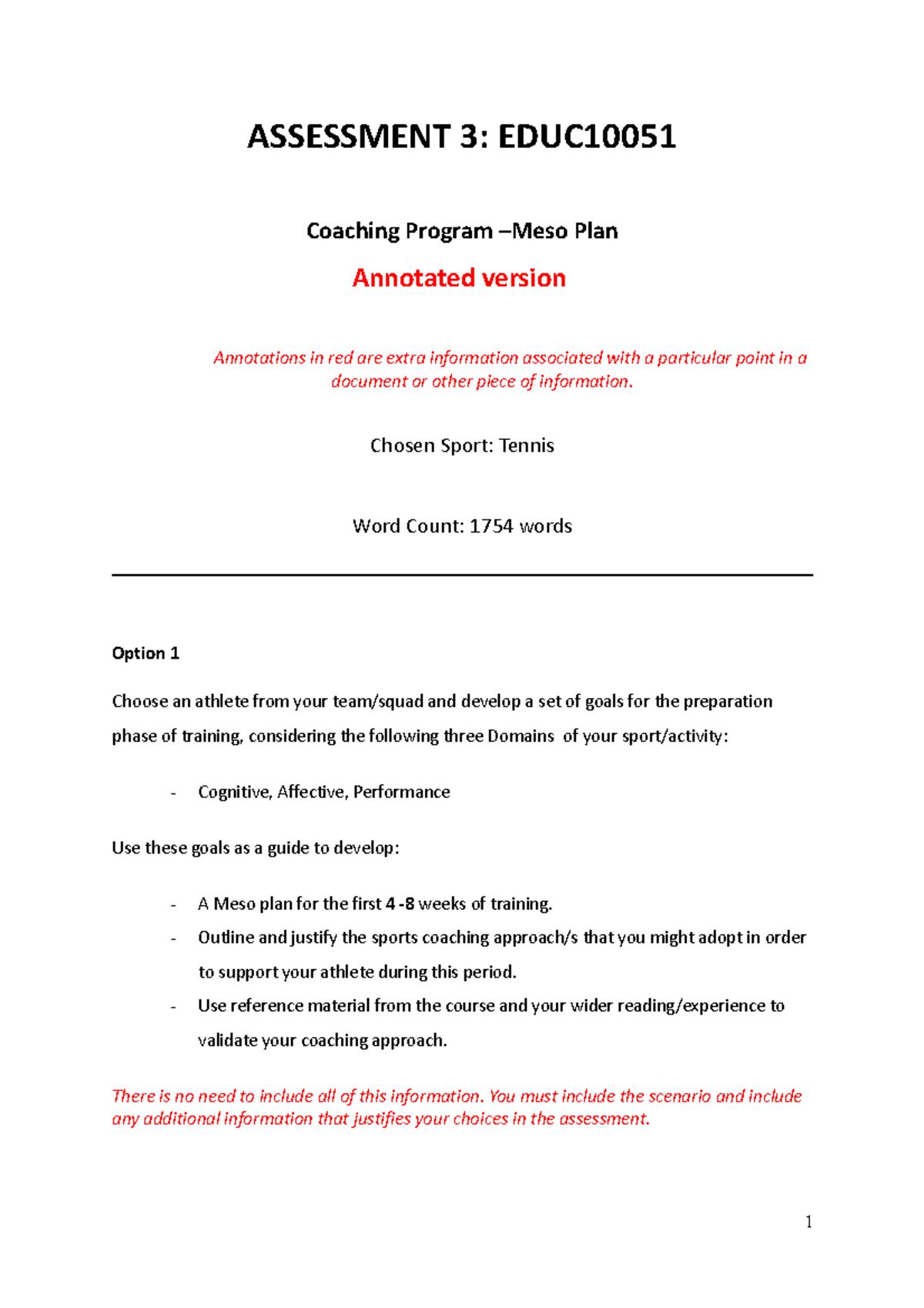 Annotated and marked AT 3 meso plan - ASSESSMENT 3: EDUC Coaching ...