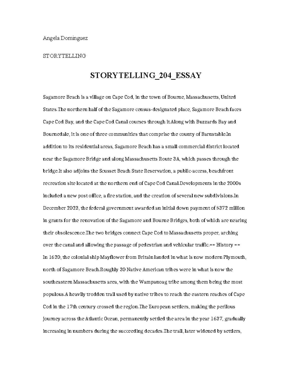 Storytelling 204 Essay - Angela Dominguez STORYTELLING STORYTELLING_204 ...
