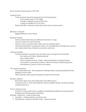 Music extra credit assignement - 1. This piece has a constant slow ...