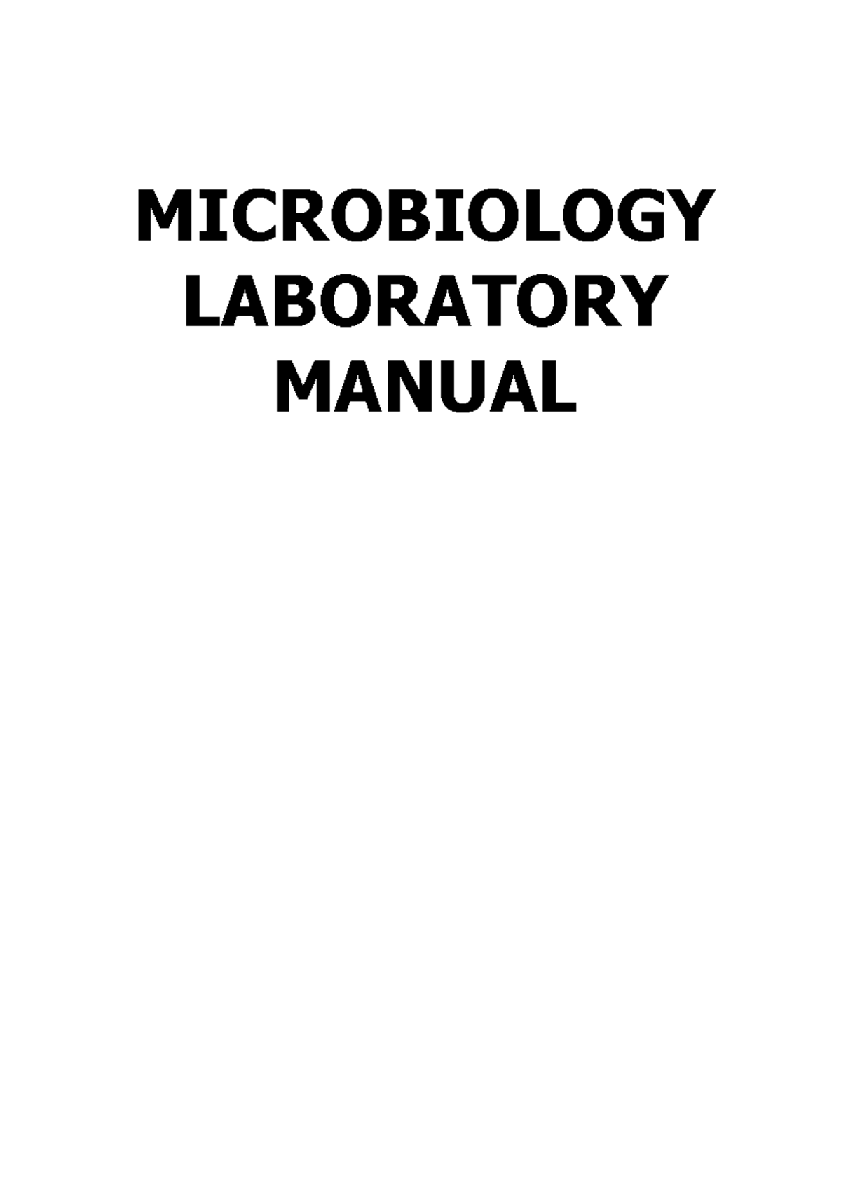 Microbiology Laboratory Manual Google Docs - MICROBIOLOGY LABORATORY MANUAL Flame the ...