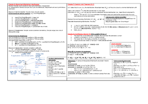 Stats Cheat Sheet - Summary Statistics & Analysis - AB1202 FORMULAS AND ...