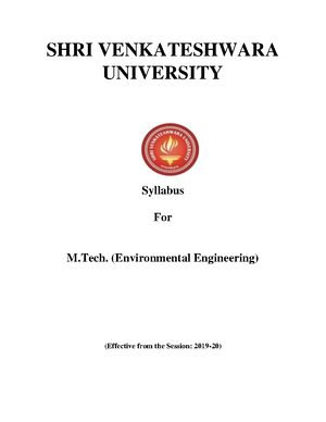 Mtech CSE II SEM syllabus - SHRI VENKATESHWARA UNIVERSITY Syllabus M ...