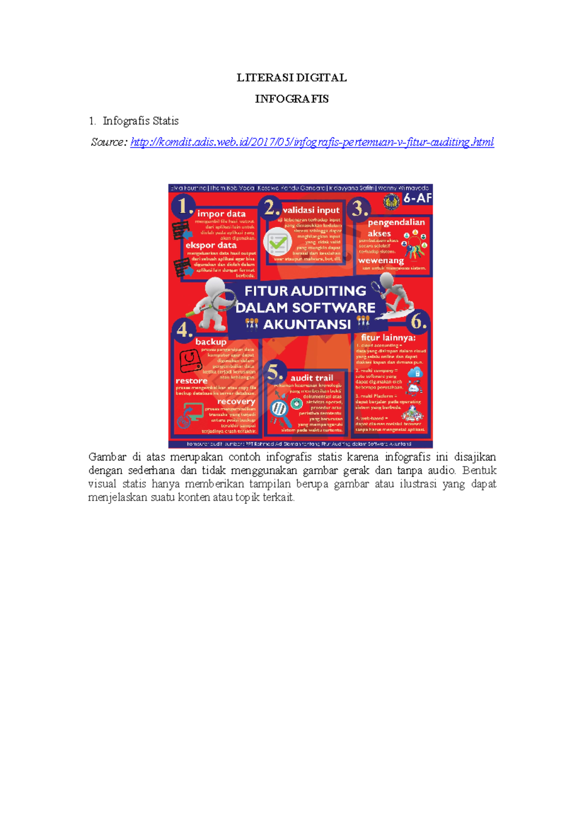 Infografis - LITERASI DIGITAL INFOGRAFIS Infografis Statis Source ...