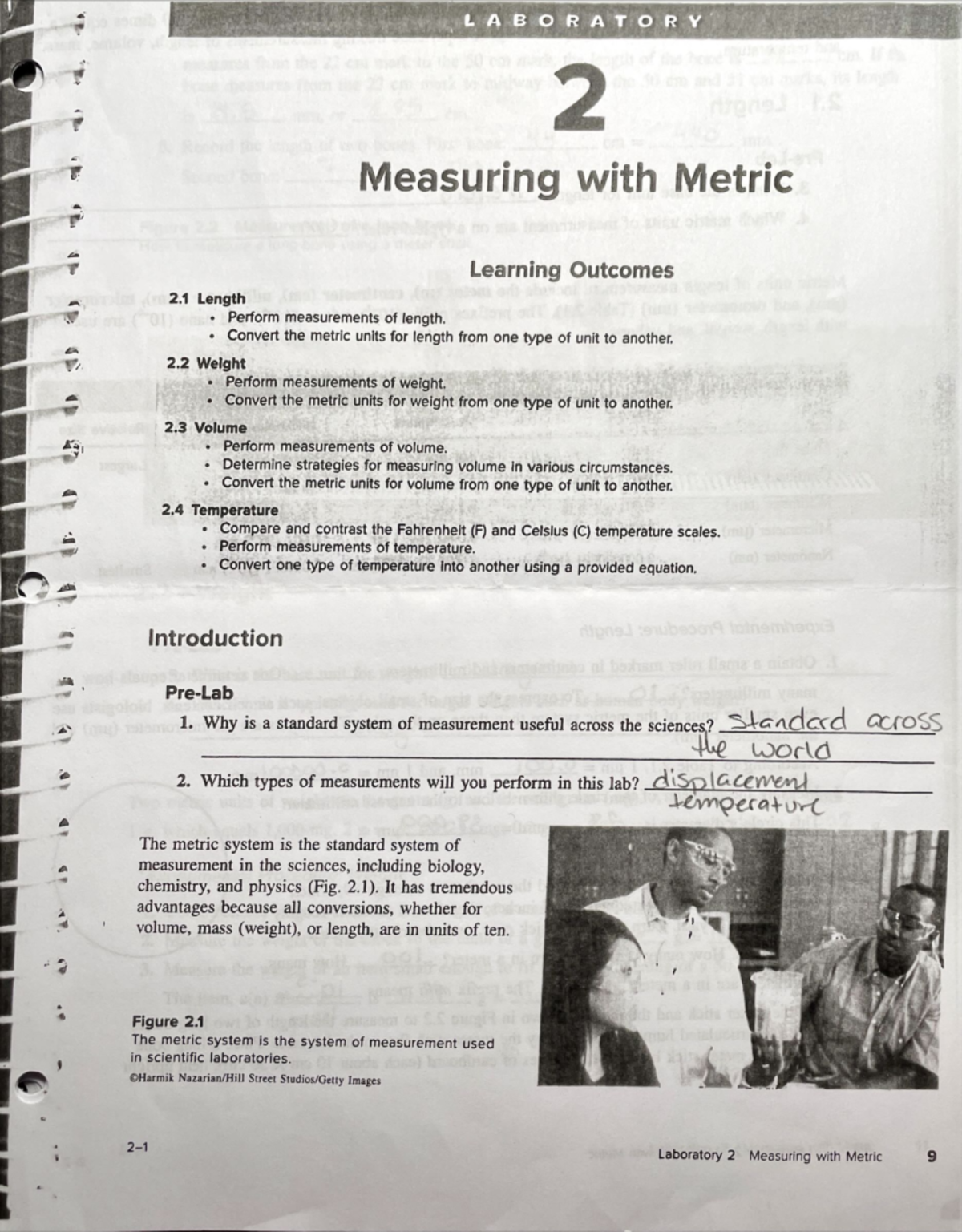 chapter 2 - completed lab assignment - BSC 1010L - Studocu