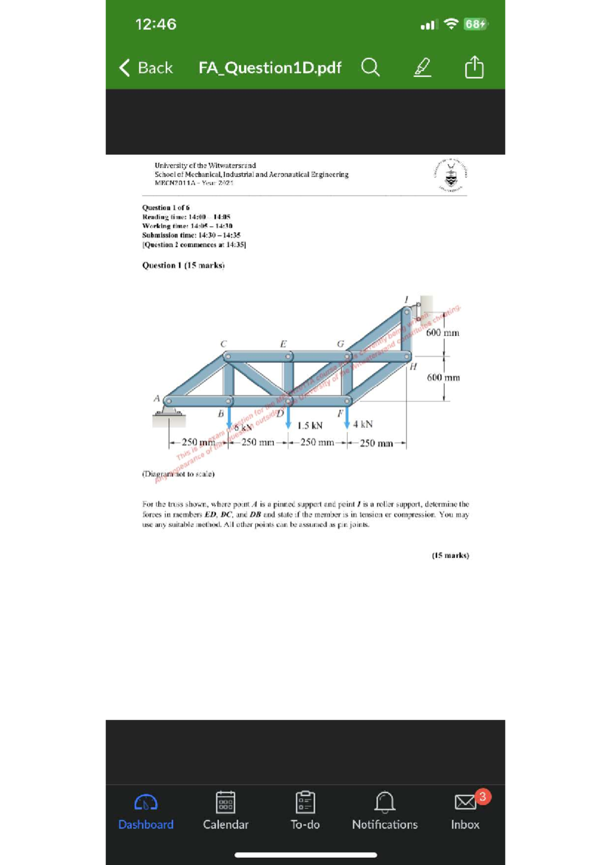 Trusses, joint section method - MECN 2011 - Studocu
