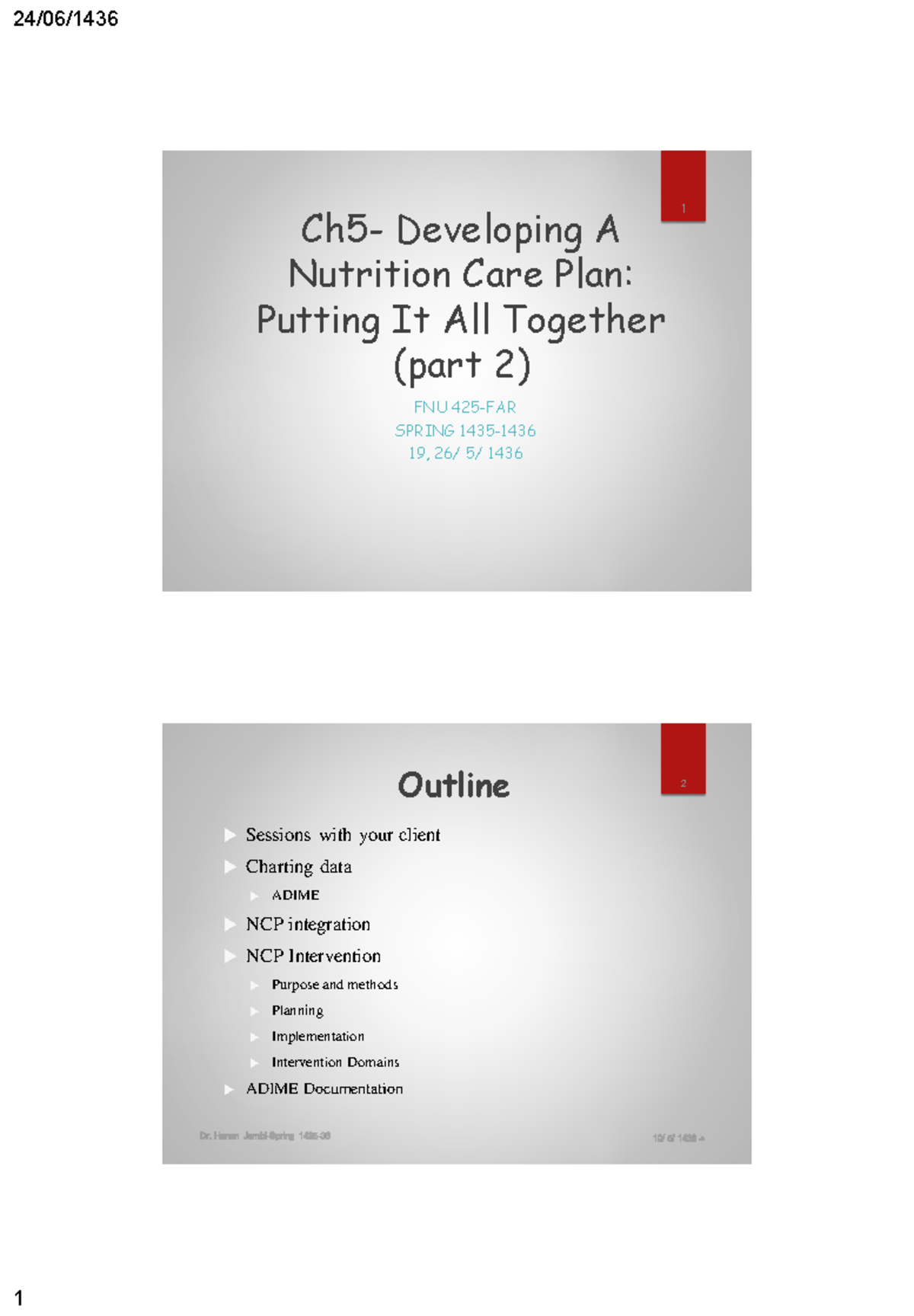 146566-FNU425-Spring 35-36-ch5-dev nutr care plan-part2 - Ch 5 - Developing A Nutrition Care ...