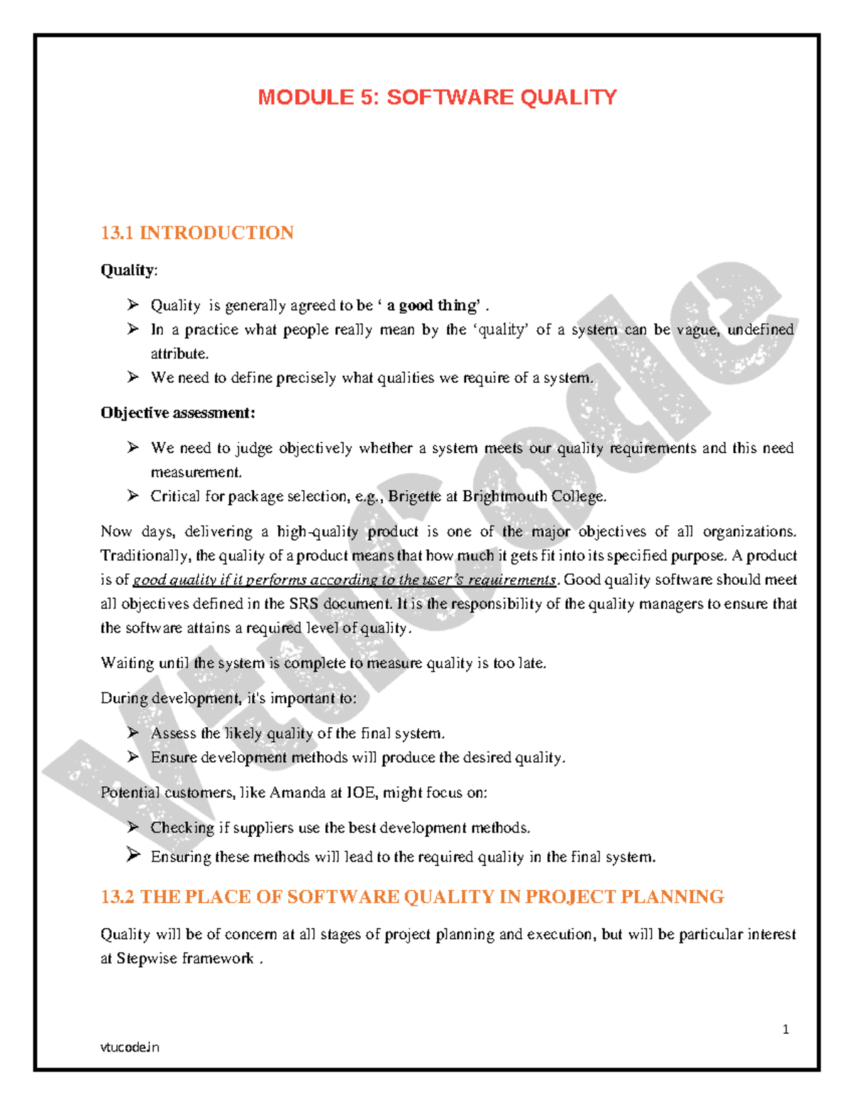 @vtucode - SOFTWARE PROJECT MANAGEMENT(21CS61) 1 13 INTRODUCTION ...