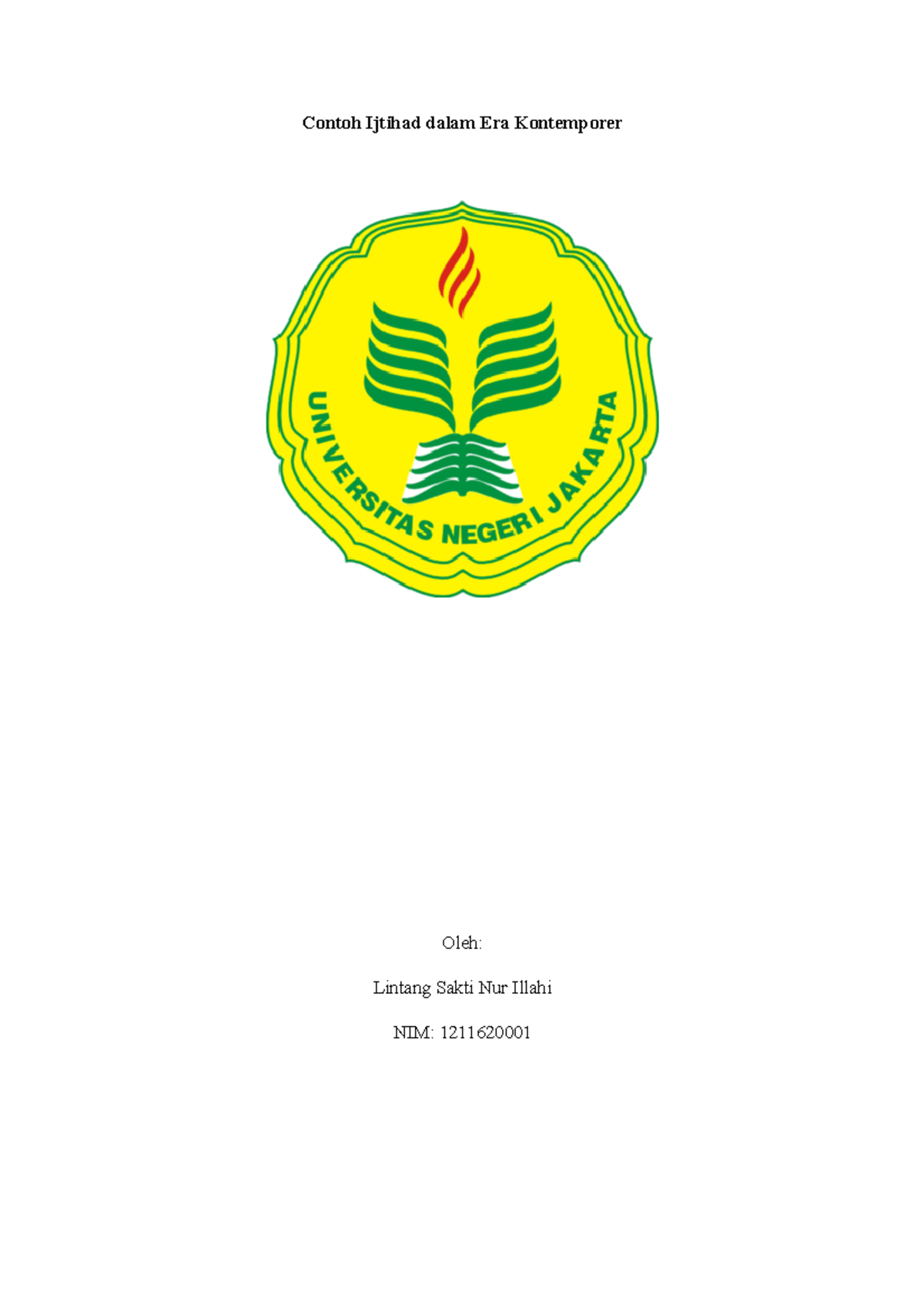 Contoh Ijtihad dalam Era Kontemporer - Contoh Ijtihad dalam Era ...