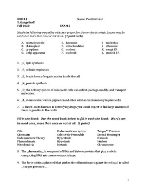 Bio 111 Exam 1 - pages 3, 4, 5 - 3 What does the R in this polypeptide ...