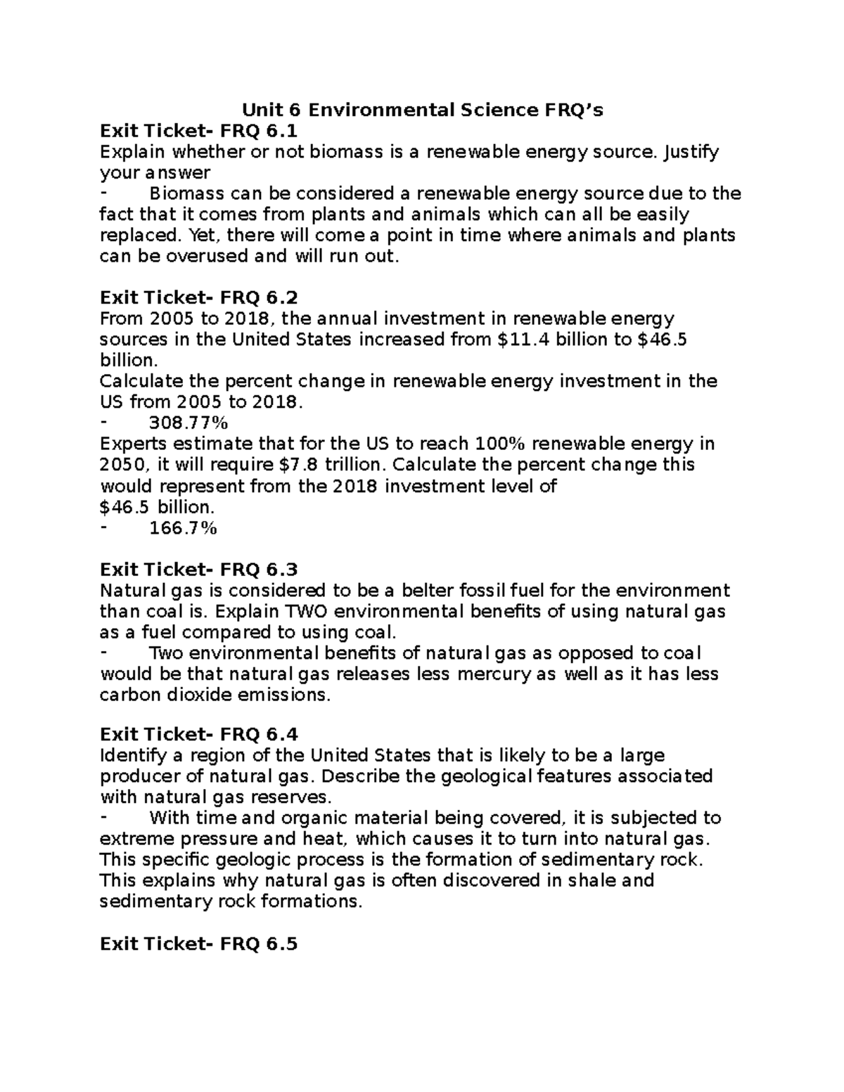 Unit 6 Environmental Science FRQ Explain Whether Or Not Biomass Is A unit-6-environmental-science-frq-explain-whether-or-not-biomass-is-a