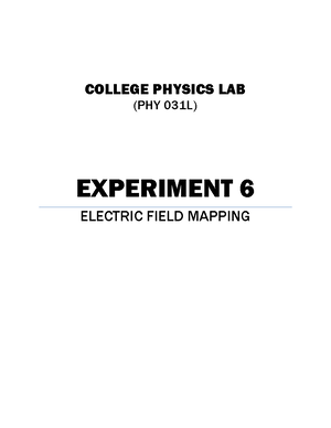 Lab Expt 4 Rotational Inertia (new) - COLLEGE PHYSICS LAB (PHY 031L ...