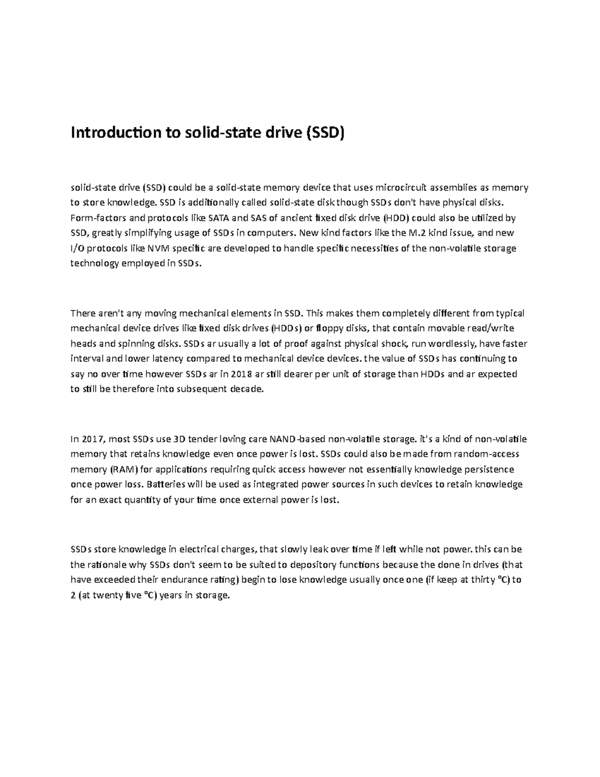 Introduction to solid-state drive (SSD) - Introduction to solid-state ...