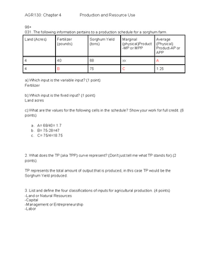 An Intro to our Agricultural Economy Assignment - Please make sure you ...