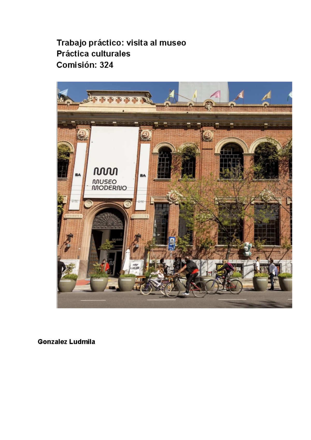 Trabajo practico el museo - Trabajo práctico: visita al museo Práctica ...