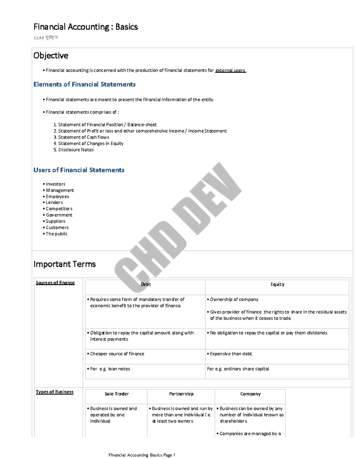 Financial Accounting Basics - Objective Financial accounting is ...