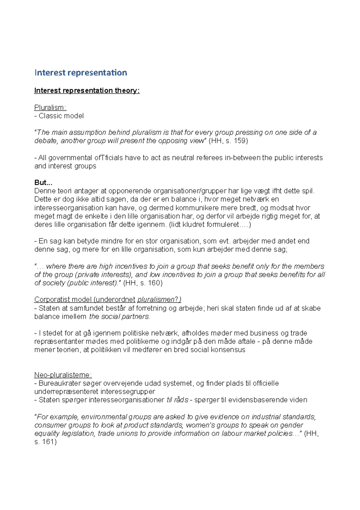 Interest representation - Interest representation Interest ...