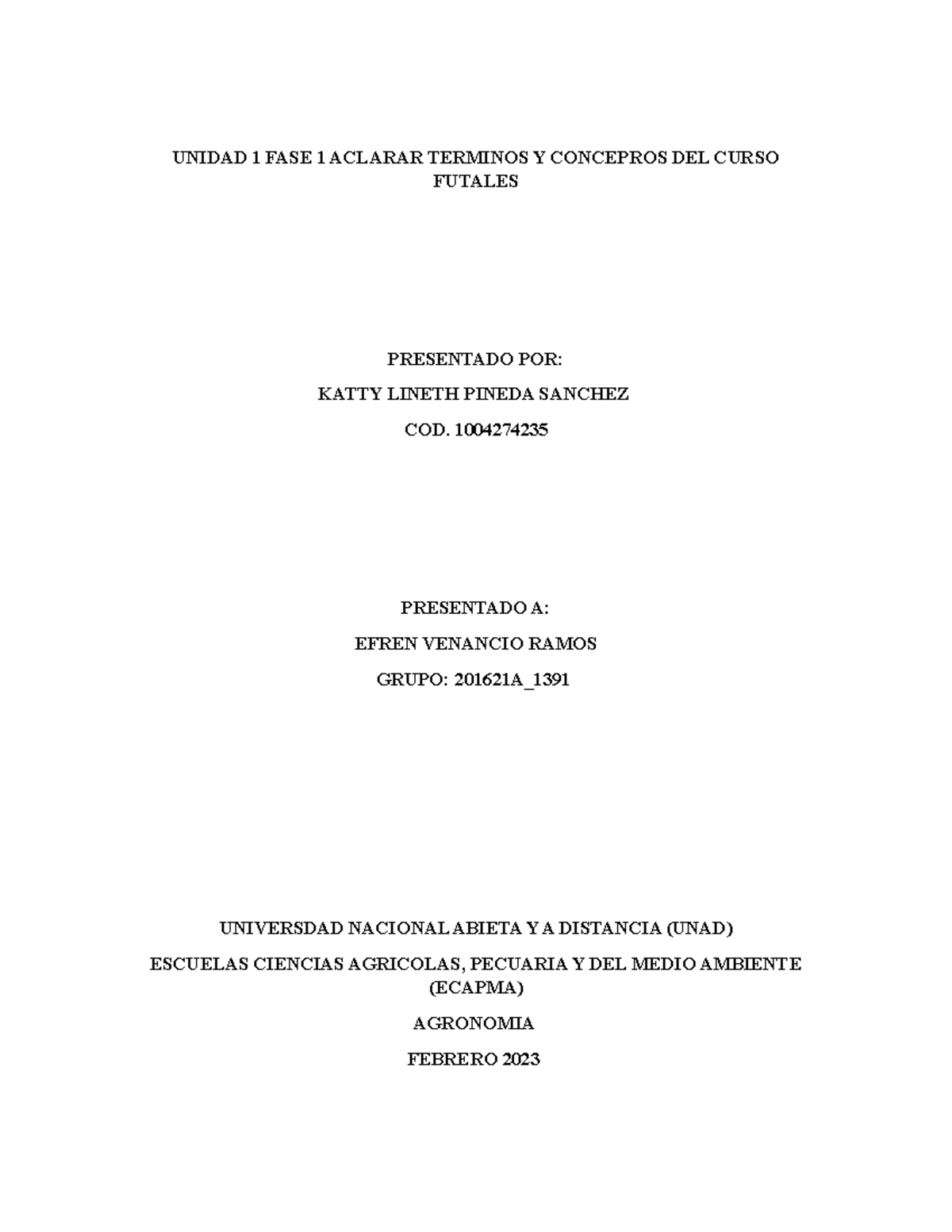 Fase 1. Aclarar Terminos Y Conceptos Del Curso - UNIDAD 1 FASE 1 ...