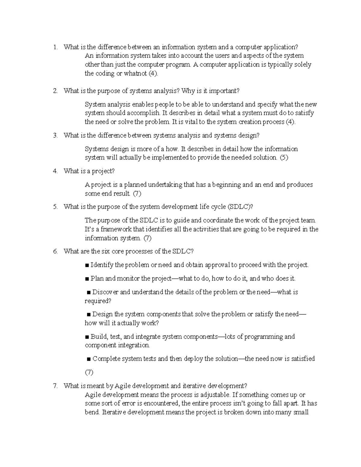 Unit 1 Review - What is the difference between an information system ...