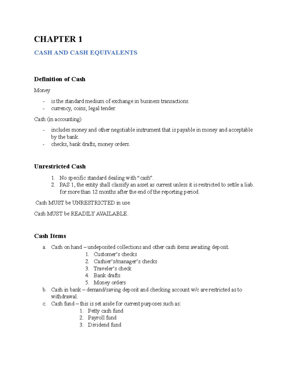 Intacc-Chap2- Print - ..... - CHAPTER 1 CASH AND CASH EQUIVALENTS ...