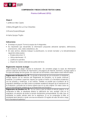 GC N04I Consigna EXFN 22C2A - Consigna para el Examen Final 1. Logro a evaluar: Al finalizar el ...