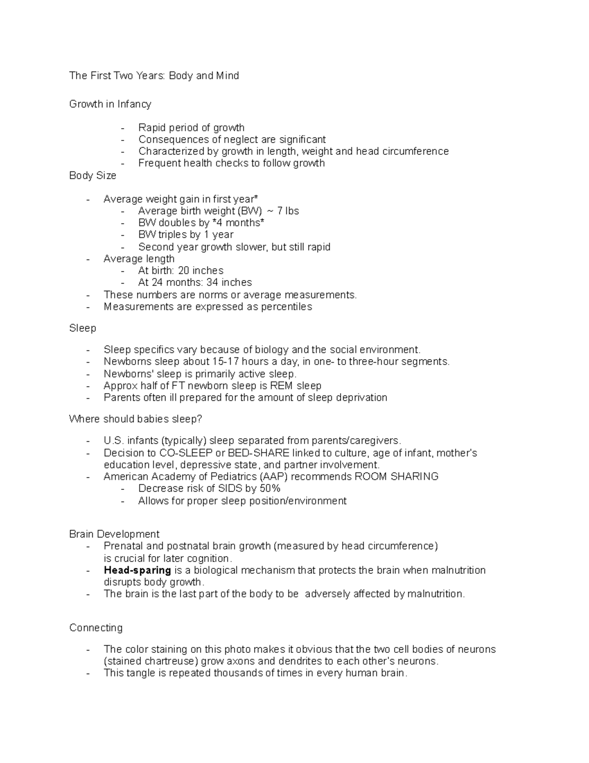 The First Two Years Body and Mind - The First Two Years: Body and Mind ...