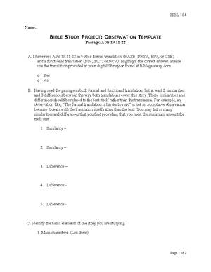 Quiz The Old Testament Books of Wisdom and Poetry BIBL104 Survey of Old ...