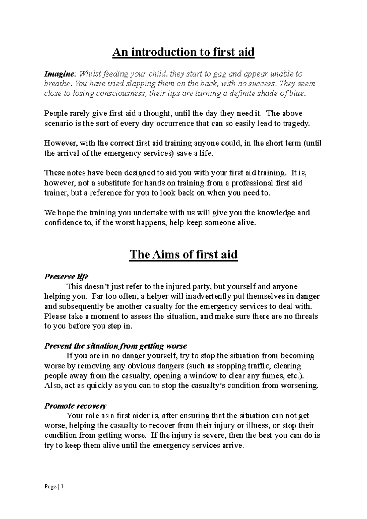 First Aid basic concepts foe medical and Engineerng students - An ...