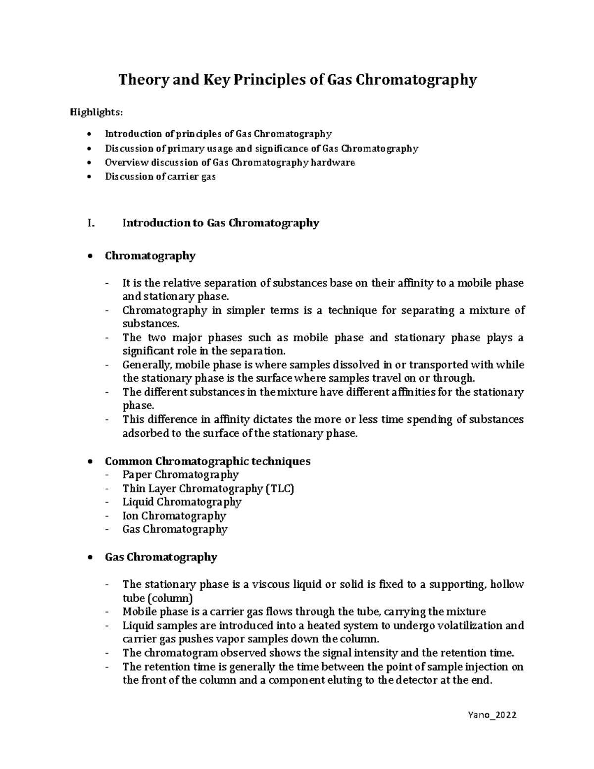 Gas Chromatography Principles - Theory and Key Principles of Gas ...