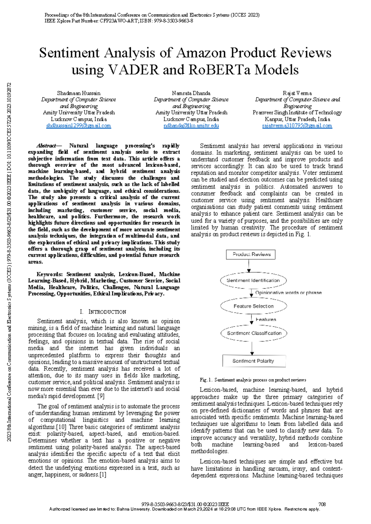 Sentiment Analysis of Amazon Product Reviews using Vader and Ro BERTa Models - Sentiment ...