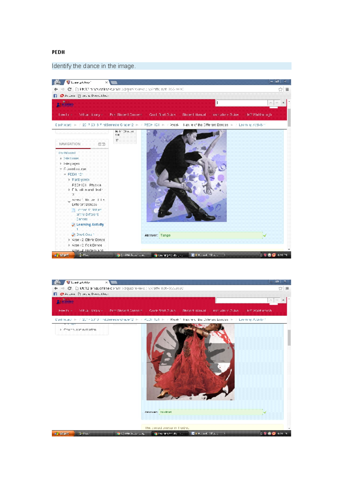 PEDH 1 20 1st Semester - it's for grade 12 students - PEDH Identify the ...