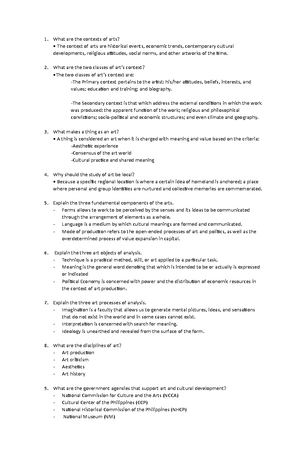 Con Arts Lesson Activity 1 - Chronological ConArts defines contemporary ...