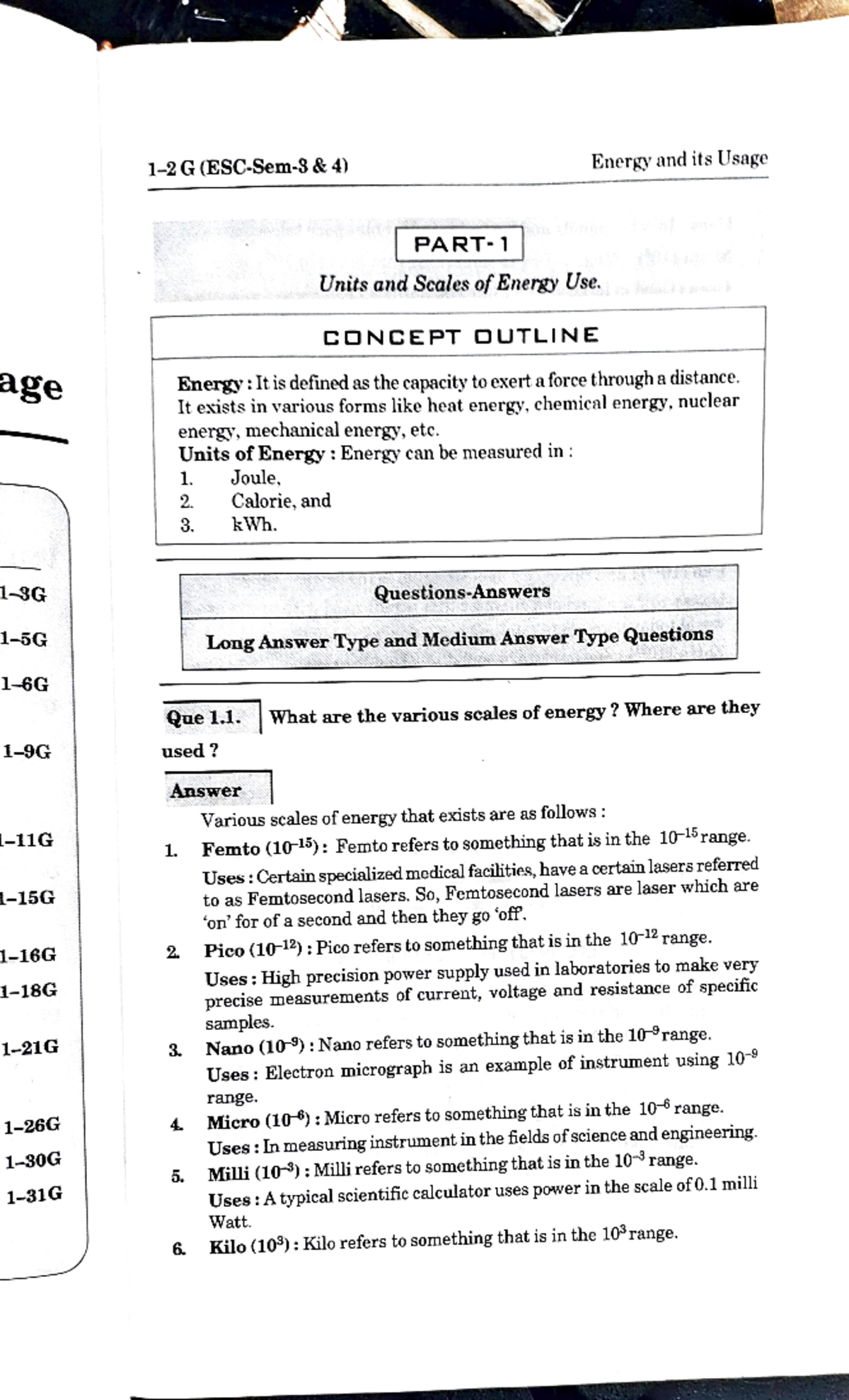 Energy science unit 1 - Energy Engineering - Studocu