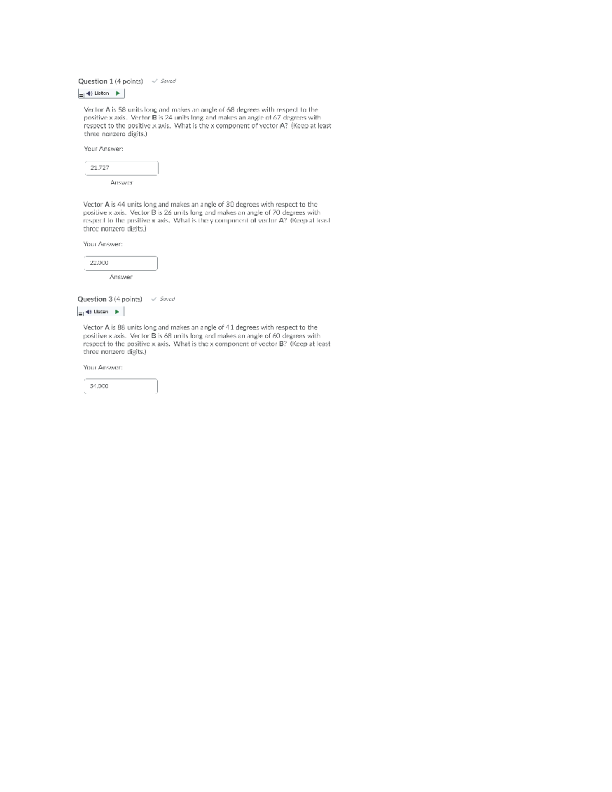 Physics 2 Vectors quiz 100% - PHYS 1112K - Studocu