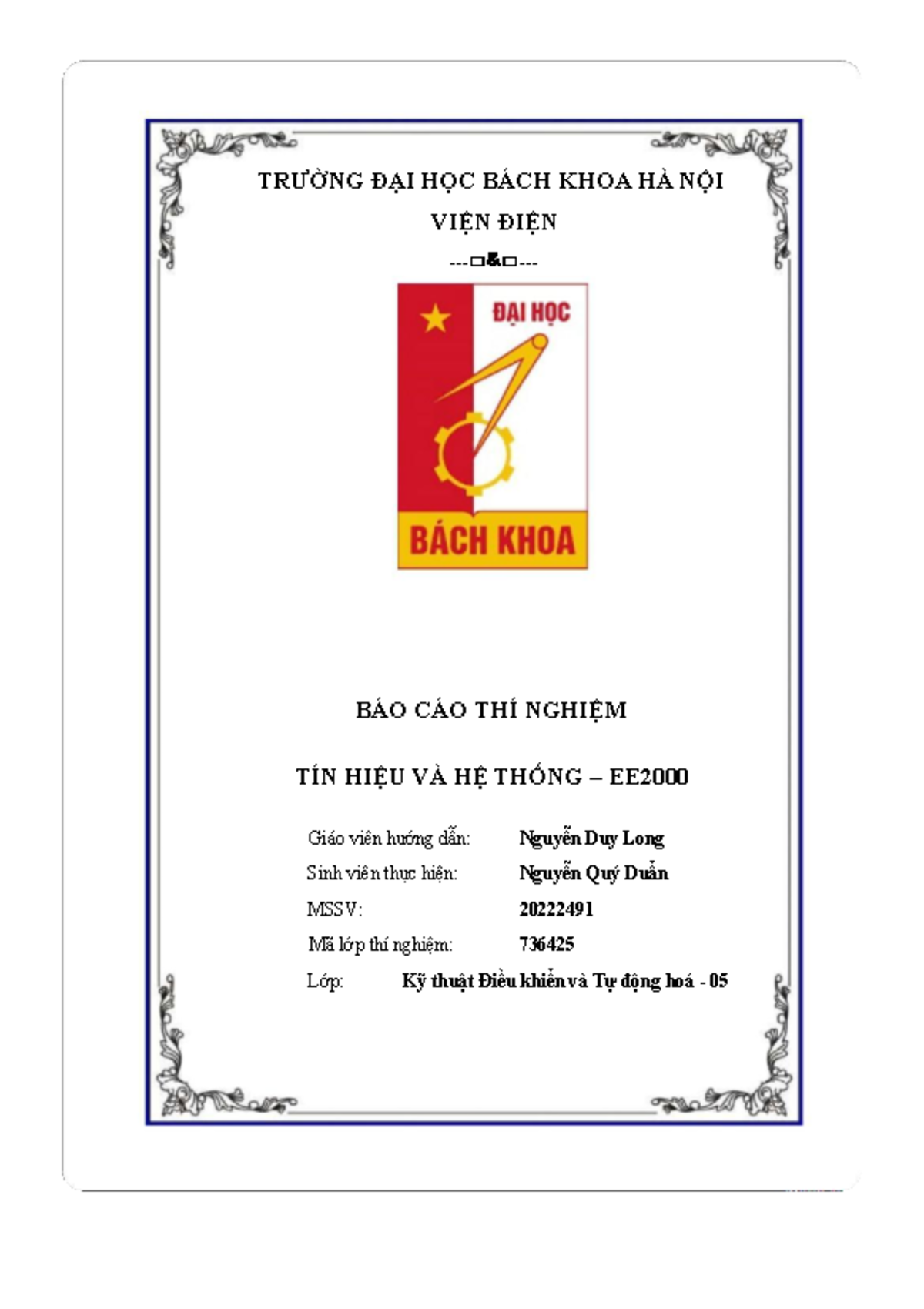 Bản sao Nguyen Van Nam 20222616 Tnthht GGGG - TRƯỜNG ĐẠI HỌC BÁCH KHOA ...