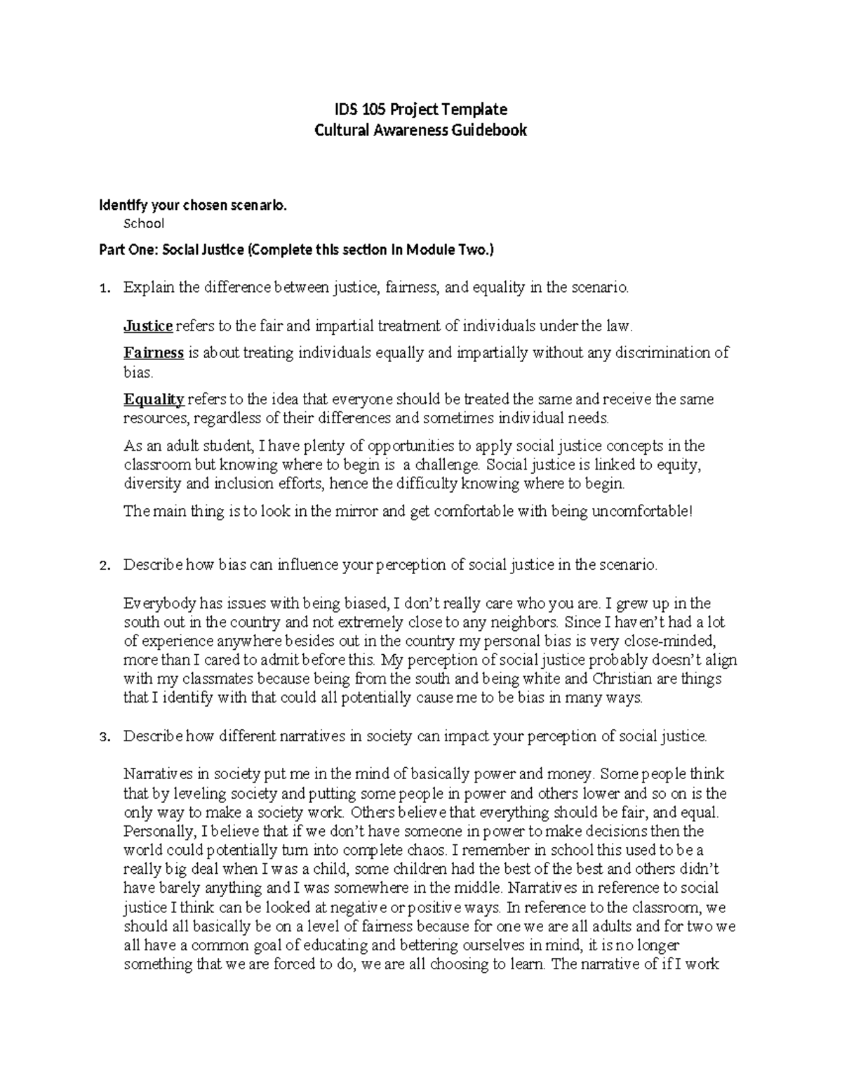 IDS105 module 4 project draft - IDS 105 Project Template Cultural ...