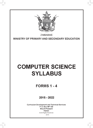 Computer Science syllabus - Version 5 Syllabus Cambridge International ...