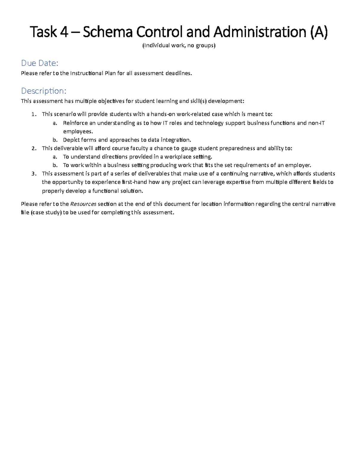 Task 4 - Schema Control and Administration - 6.4.1.2. - Ver 1.3a - Individual - Task 4 – Schema ...