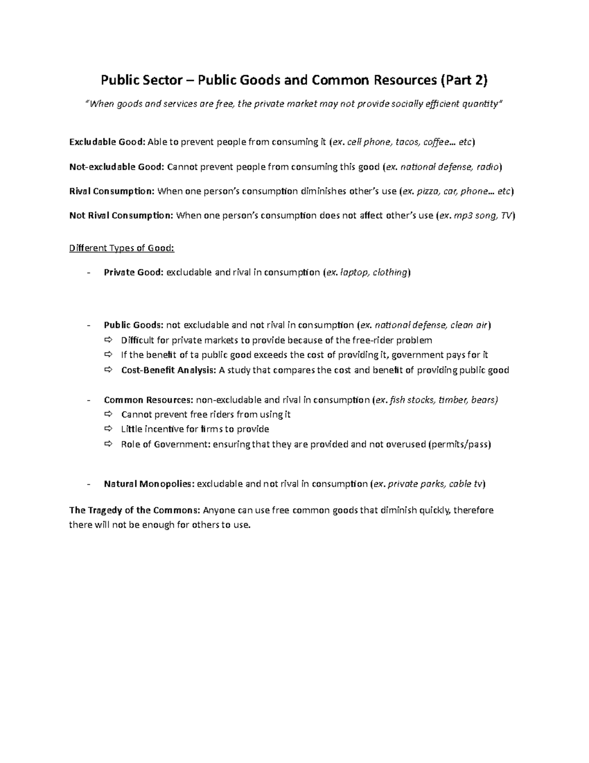 Econ Chapter 11 - Summary Introduction to Microeconomics - Public ...