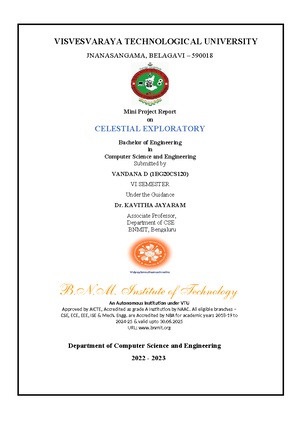 Phase 1 Report - 7th sem ISE - VISVESVARAYA TECHNOLOGICAL UNIVERSITY ...