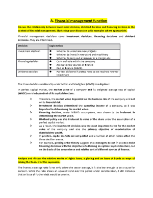 F9 Formulae and maths tables - S17 1 Financial Management (FM) Formulae ...