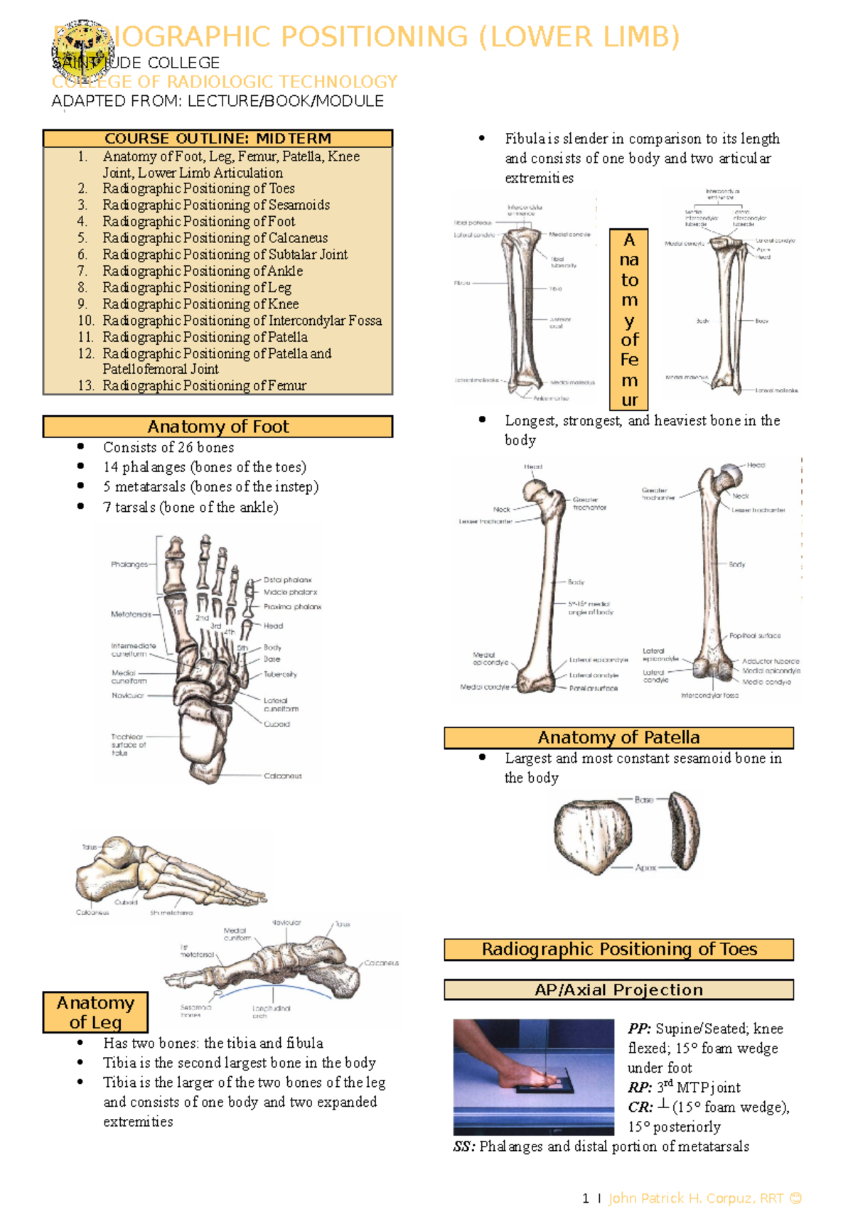 Trans Reviewer-Posi - SAINT JUDE COLLEGE COLLEGE OF RADIOLOGIC ...