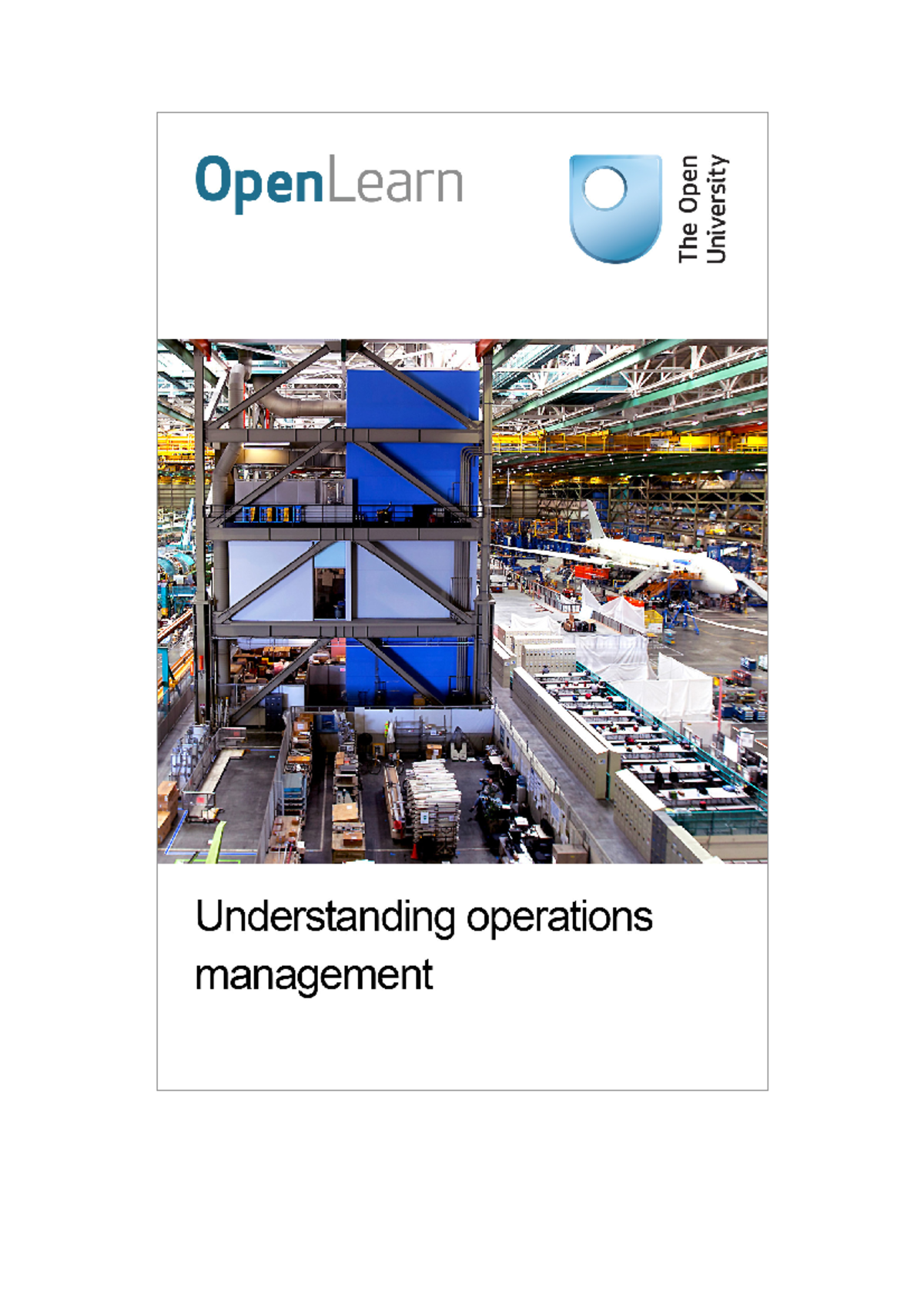 Understanding operations management - Please read the full text before using any of the content ...
